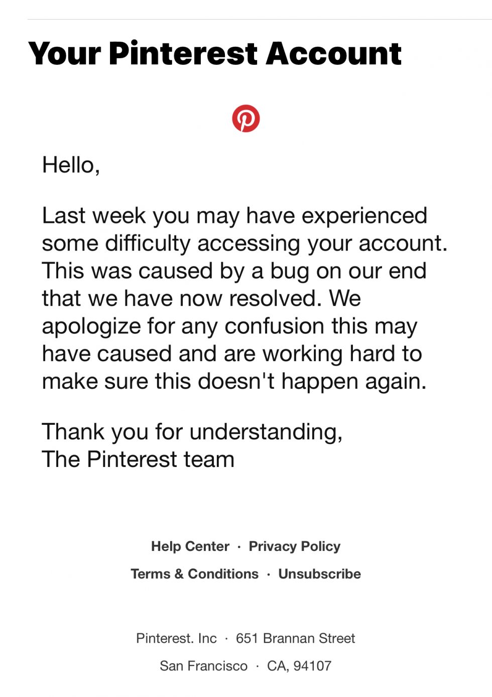 Did you get an email about your Pinterest being suspended? | Jen ...
