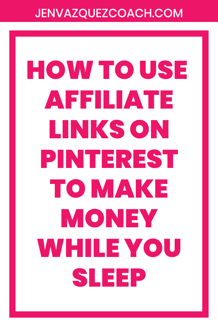How to Use Affiliate Links on Pinterest | Jen Vazquez Media | Marketing ...
