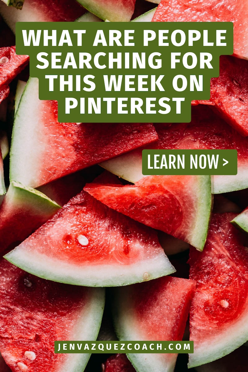 What Are People Searching For This Week on Pinterest (The third week of ...
